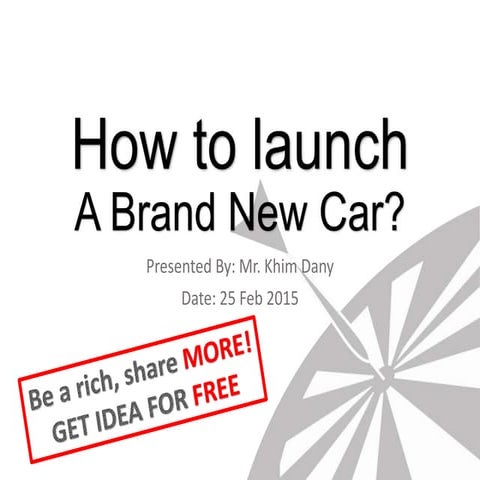 How to launch a brand new car? | PPTX