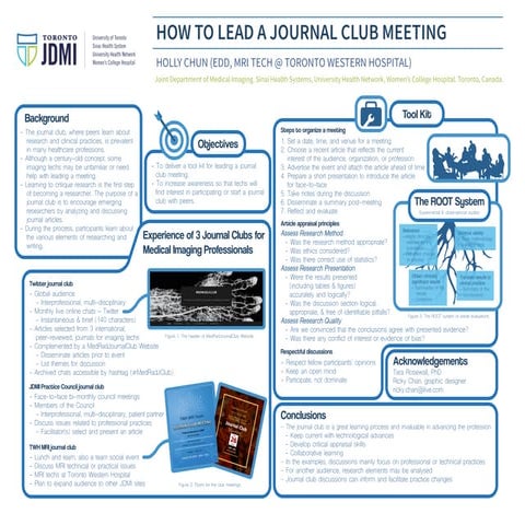 How to lead a journal club meeting | PDF