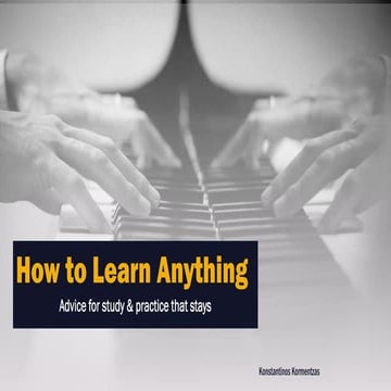 How to Learn Anything | PDF