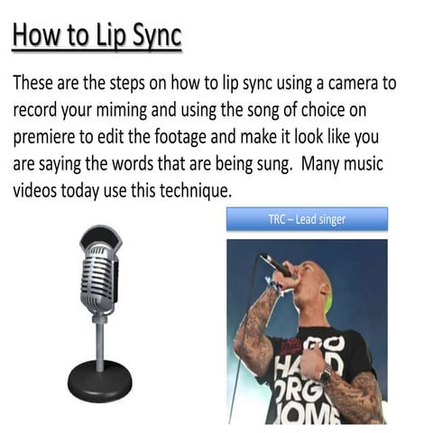 How to lip sync | PPTX