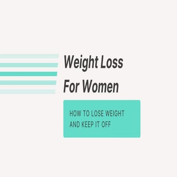 How To Lose Weight | PDF