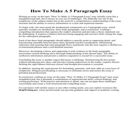 How To Make A 5 Paragraph Essay.pdf