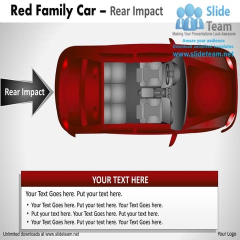 How to make activity red family car power point slides and ppt diagram ...
