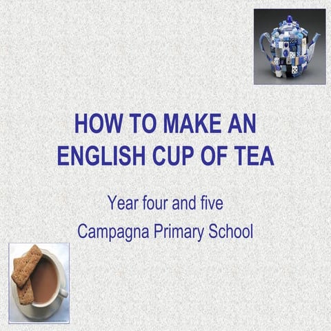 How to make an English cup of tea | PPT