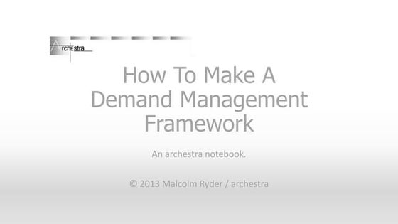 Demand Management: How Accurate Forecasts Can Help Manage Demand | PPT