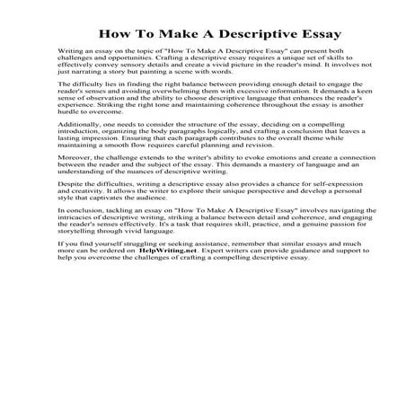 How To Make A Descriptive Essay.pdf