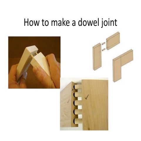 How to make a dowel joint | PPTX