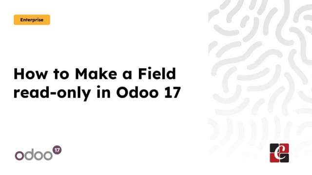 How To Make A Field Read Only In Odoo 17 Ppt