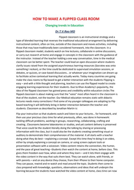 Flipping the-classroom | PPTX