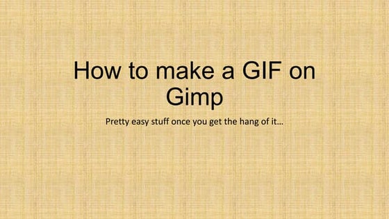 Creating GIFs with GIMP | PDF