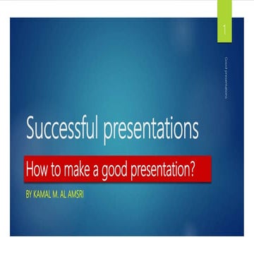 How to make a good presentation | PPT