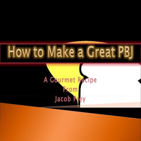 How To Make A Great Pbj1.Ppt