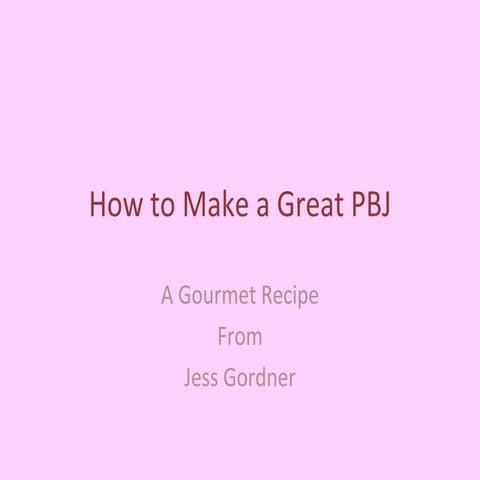 Sequencing - How to Make a Peanut Butter Sandwich | PPTX