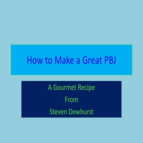 Pb&j lab | PPT