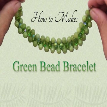 How to Make a Green Bead Bracelet DIY Jewelry Making Tutorial | PPTX