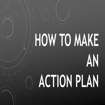 How to make an action plan | PPTX