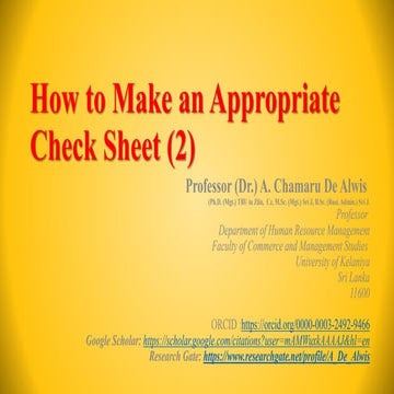 How to make an appropriate check sheet 2 pptx | PPT