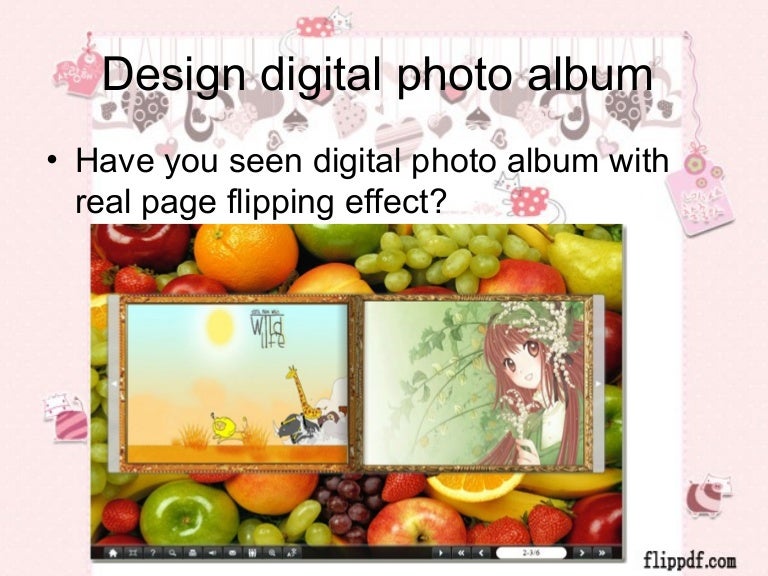 How to make animated flipping digital photo album