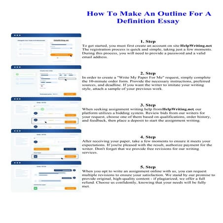 How To Make An Outline For A Definition Essay | PDF