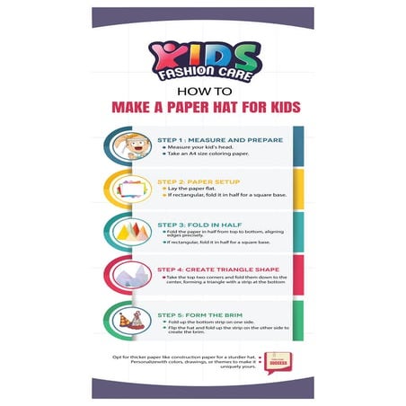 How to make a paper hat for kids - Kids Fashion Care | PDF