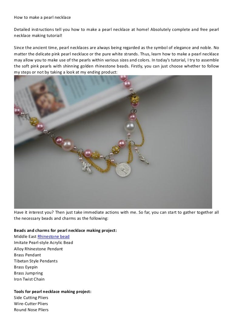 How To Make A Pearl Necklace how-to-make-a-pearl-necklace