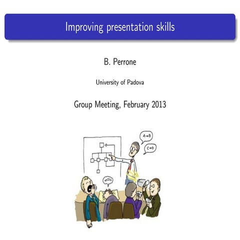 How to make a good scientific presentation | PDF
