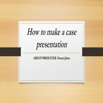 How to make a presentation | PPT
