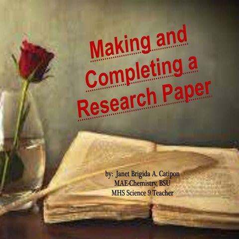 How to make a research paper | PPT
