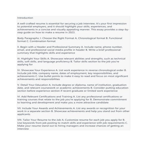 How to Make a Resume.pdf | Resume Writing and Advice | Job Search