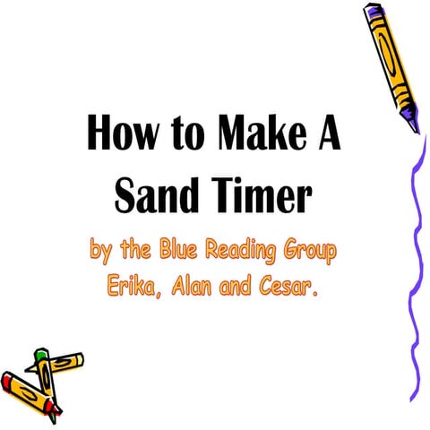 How to make a sand timer | PPT