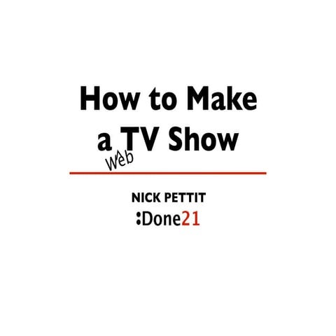 How to Make A Web TV Show | KEY | Talk Show | Genres