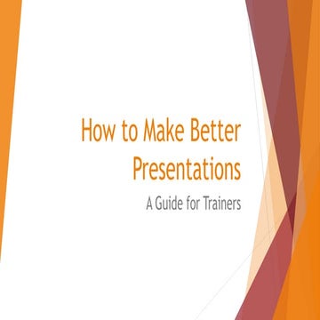 How to make better presentations week 6 kristi woods | PPT