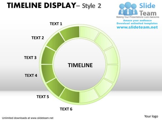 How to create make circular timeline chart power point slides and ppt ...