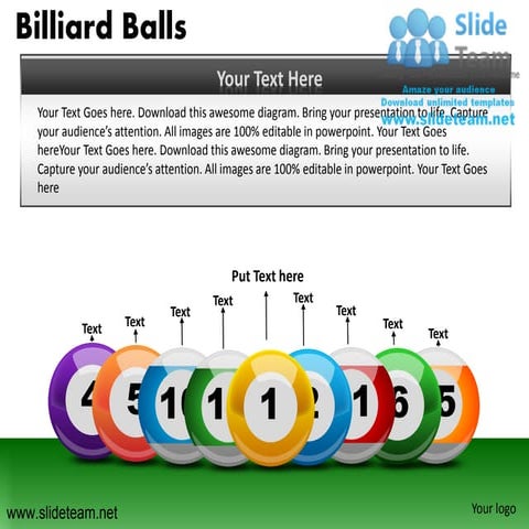 How to make create billiard balls powerpoint presentation slides and ...