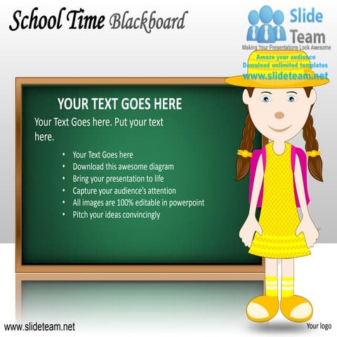 How to make create education children blackboard globe school time ...