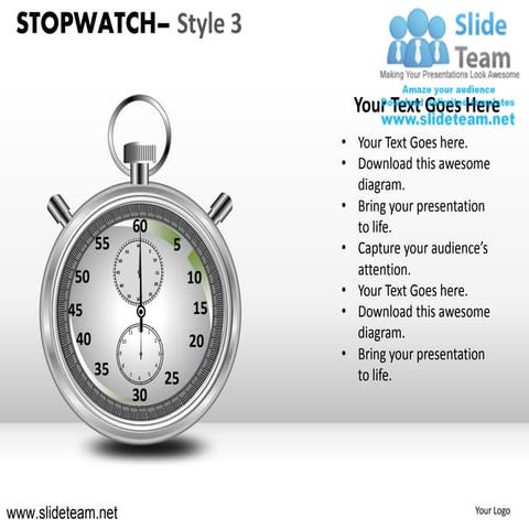 How to make create stopwatch design 3 powerpoint presentation slides ...