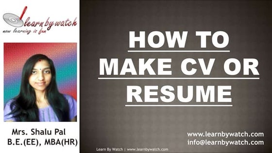 Make your CV better | PPT