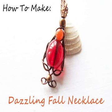 How to Make Dazzling Fall Necklace DIY Jewelry Making Tutorial | PPT