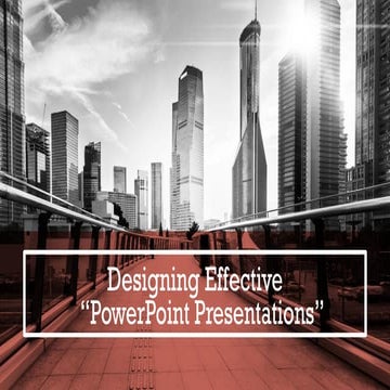How to make an effective presentation | PDF