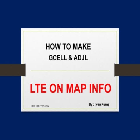 How To Make GCELL & ADJL on LTE | PDF