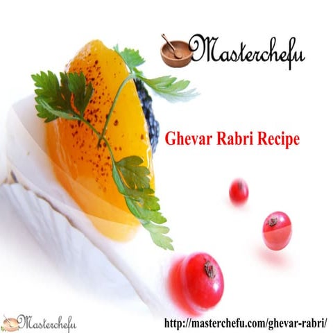 How to make ghevar rabri recipe | PPT