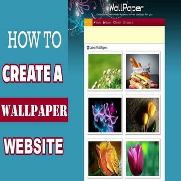 How to make hd wallpaper website with wordpress | PPTX