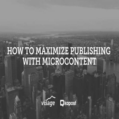 How to Maximize Publishing with Microcontent | PDF