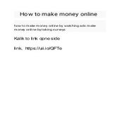 How to make money online | PDF