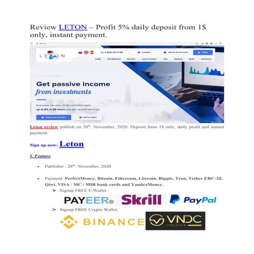 How to make money smartly with 1$ | PDF