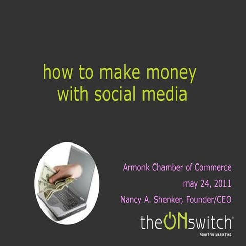 How to Make Money With Social Media | PPT