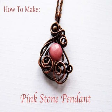 How to Make Pink Stone Pendant DIY Jewelry Making Tutorial | PPTX ...