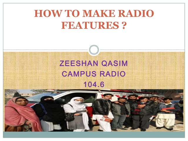 Radio programme production | PDF