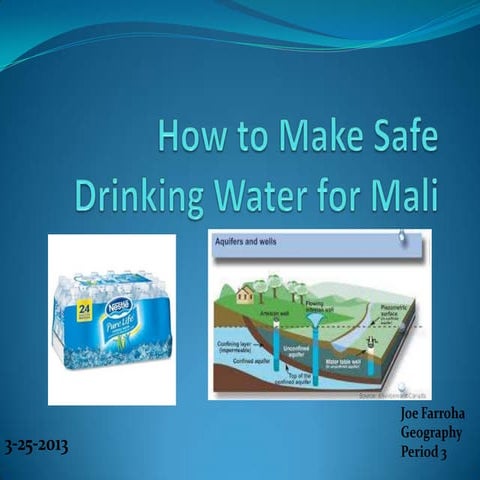 How to make safe drinking | PPTX