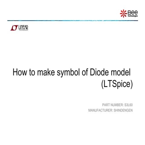 How to make symbol of diode model(LTspice) | PPT